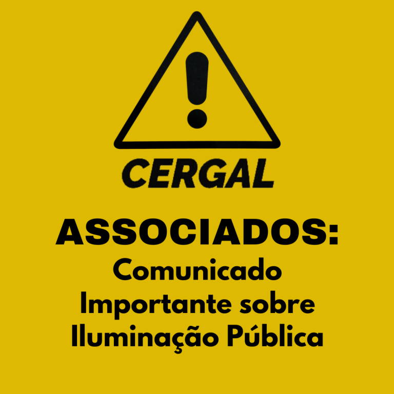 COMUNICADO IMPORTANTE SOBRE ILUMINAÇÃO PÚBLICA! – Cergal