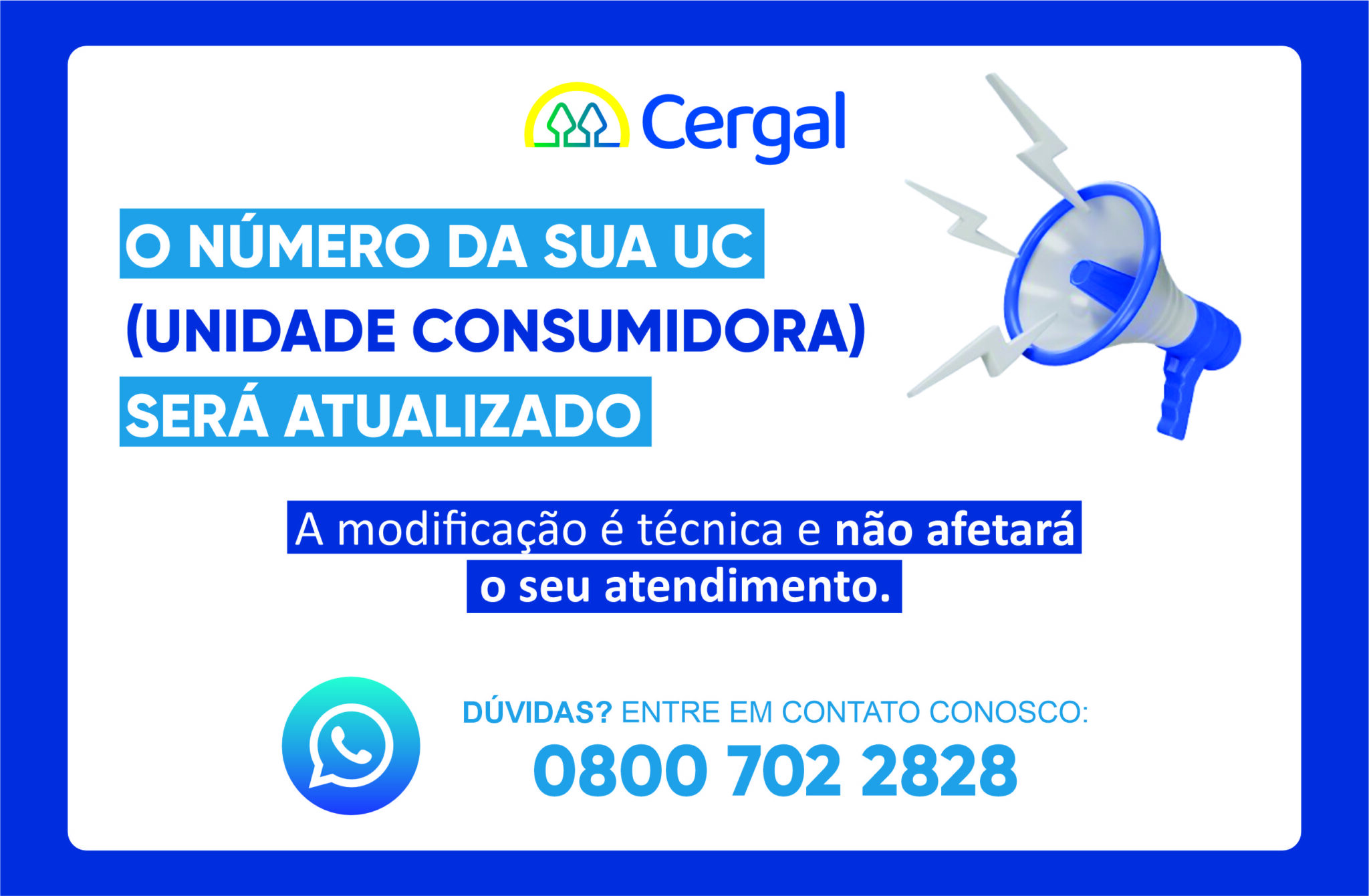 ANEEL estabelece mudança na numeração da Unidade Consumidora. – Cergal